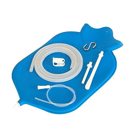 7 Piece Enema Douche Set 4 Quart Rubber Latex Bag With Silicone Tubing ...