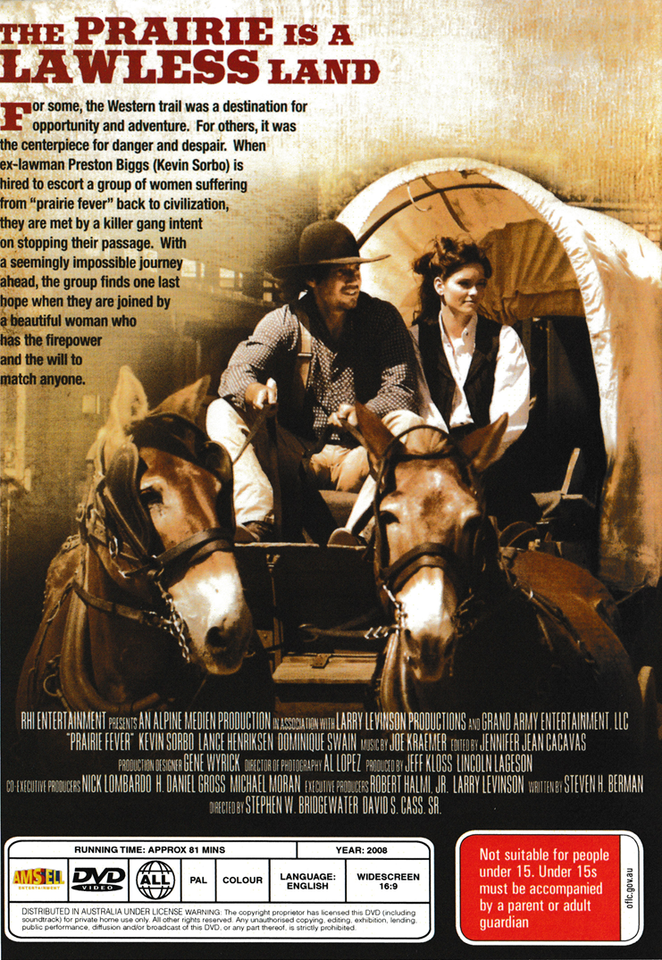 PRAIRIE FEVER, Kevin Sorbo / Dominique Swain. (DVD 2008) Free Posting ...