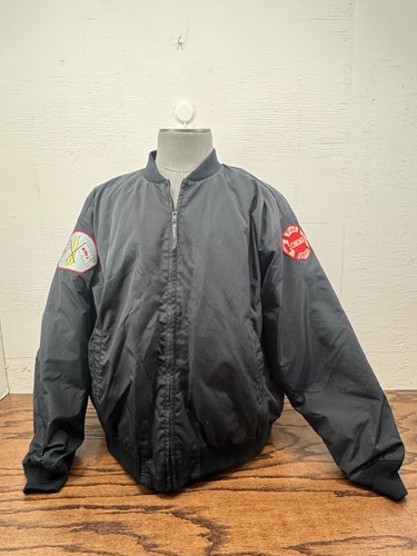 Blauer VTG Security jacket with vintage Chicago fire department patches ...