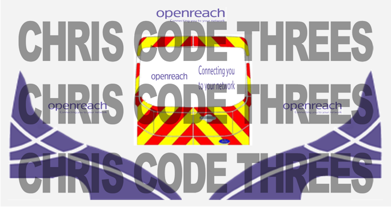 Code 3 Adhesive Vinyl Decal - Suit 1/43 Greenlight Transit Jumbo ...