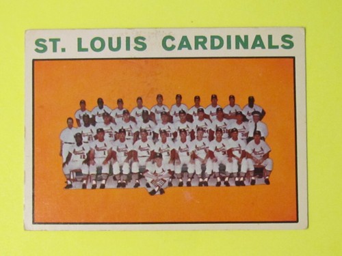 1964 Topps, St. Louis Cardinals Team Card #87 + 3 Bonus Cards! | eBay
