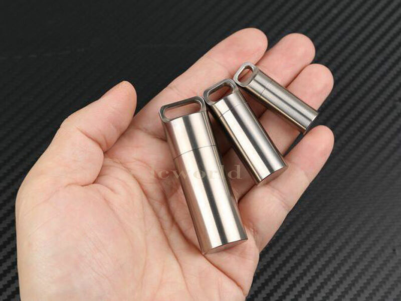 Outdoor Pure Titanium Waterproof Box Pendant Storage Tank Container ...