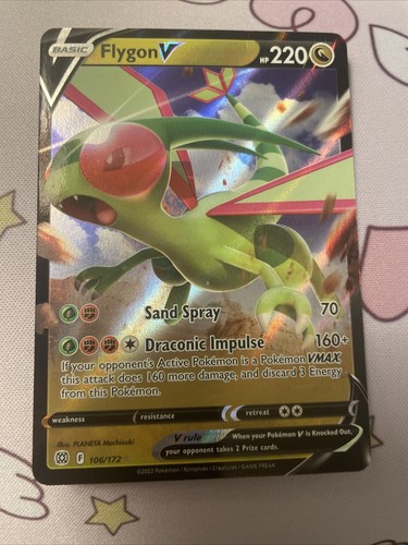 Flygon V - 106/172 Ultra Rare Brilliant Stars NM Pokemon TCG | eBay