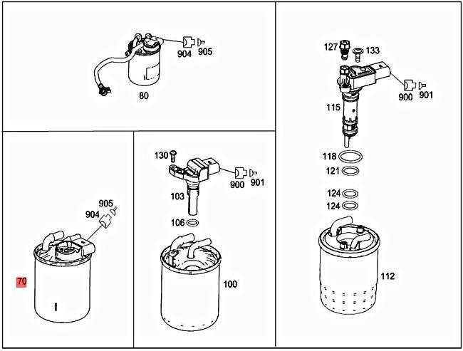 Mercedes-Benz 6510903152 Genuine OEM Fuel Filter for sale online | eBay