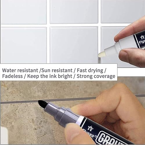 5 PCS Tile Grout Pen Home Repair Pen Tile Paint Markers for Tiles Floor ...
