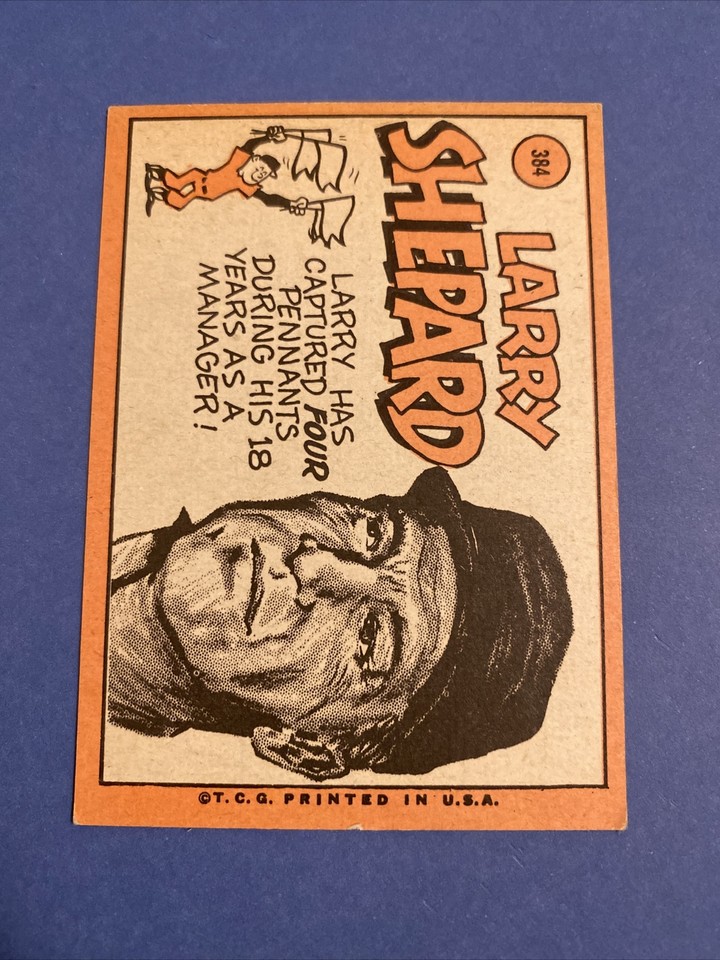 1969 Topps #384 Larry Shepard / Pittsburgh / NM / Set Break | eBay