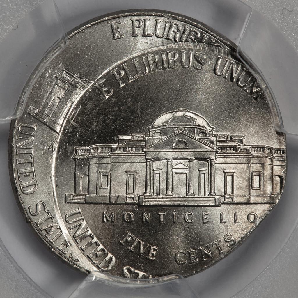 2020 PCGS MS64 Double Struck 2nd Strike 20% Off Center Nickel Error ...