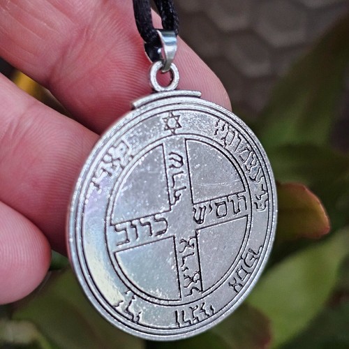 7th Pentacle of Jupiter Necklace Pendant Solomon's Magical Bead Cord ...