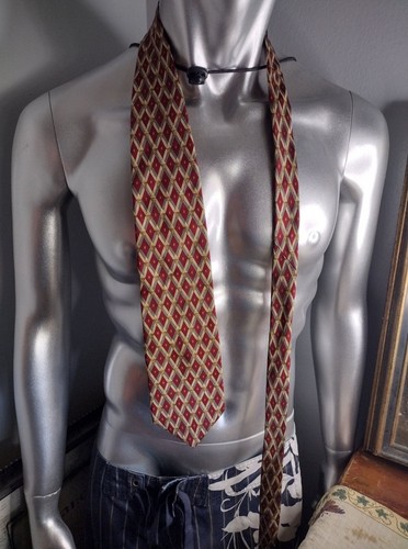 Bert Pulitzer Collectors Edition Tie Red With Diamonds Hand- made 100% ...
