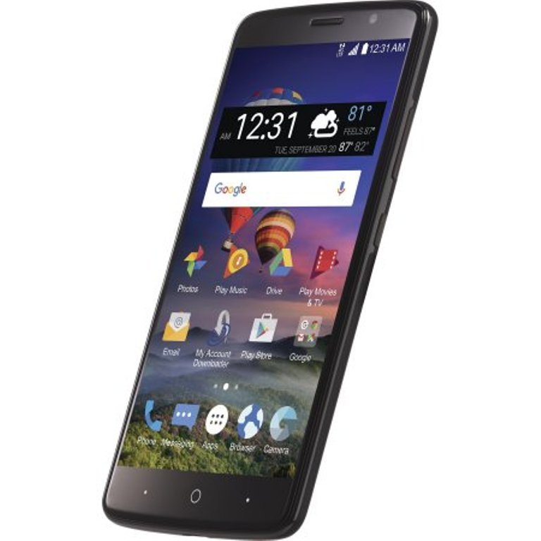 ZTE STZEZ986DCPWP 6" 16 GB Straight Talk Max Blue 4G LTE Prepaid ...