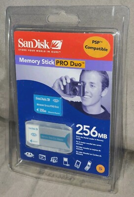 SANDISK MEMORY STICK PRO DUO 256MB MAGICGATE SDMSPD-256-A10 BRAND NEW ...