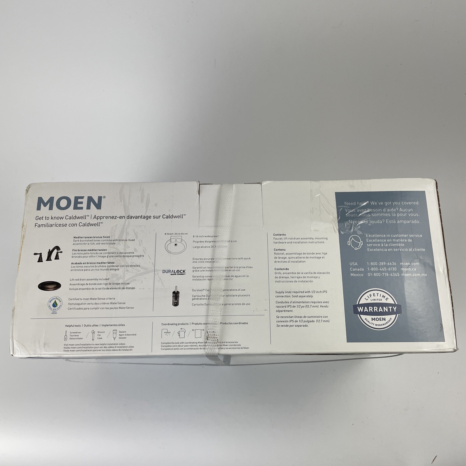 Moen Caldwell WaterSense Bathroom Sink Faucet with Drain ...
