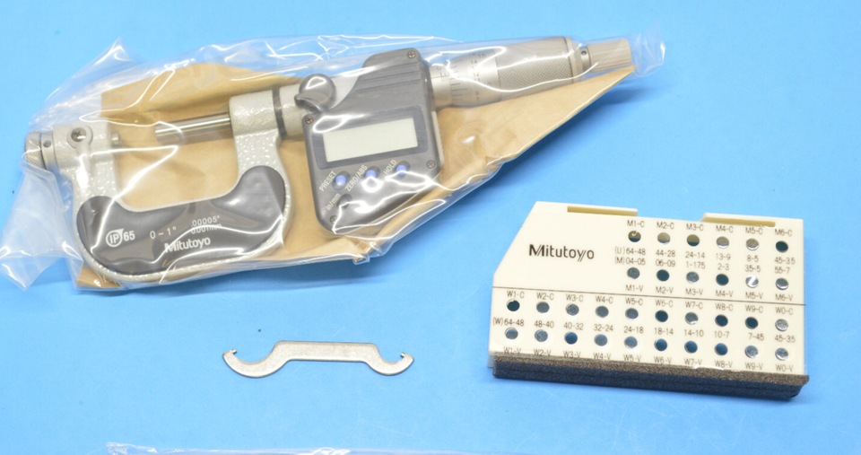 MITUTOYO DIGITAL 0-1" THREAD PITCH MICROMETER 326-351-10 | eBay