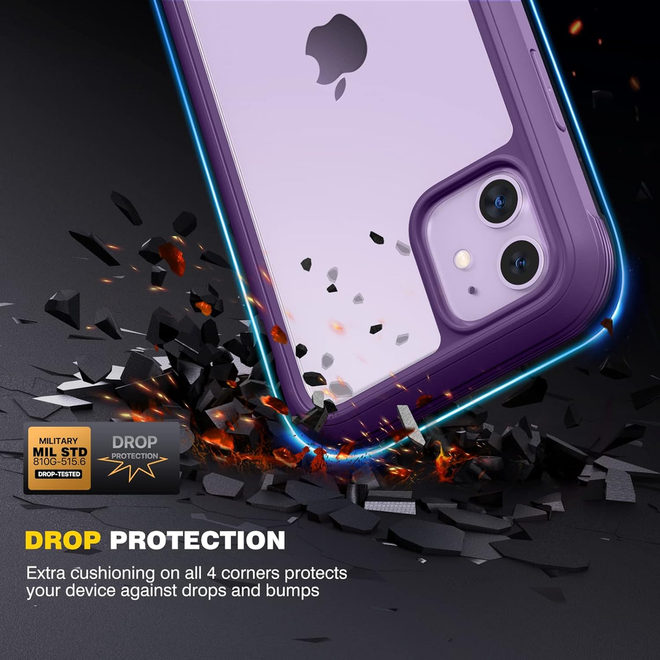 Diaclara Iphone 11 Case, 360° Full Body with Built-In Screen Protector ...
