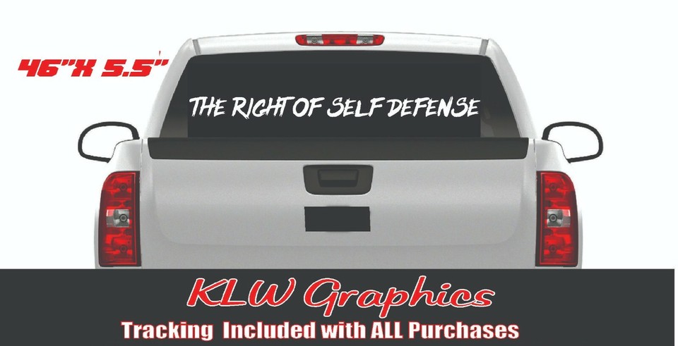 Self Defense Warning Concealed Weapon CCW decal 2A pro gun USA Flag ...