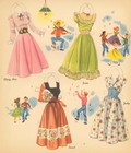 VNTG 1955 PAPER DOLL PARADE 16 PG LASR REPRODUCTIN~Org SZ UNCT FREE SH ...