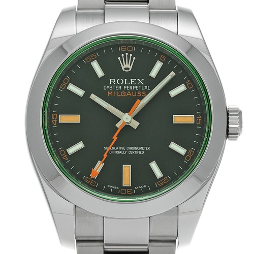 ROLEX Milgauss 116400GV V number (manufactured around 2009) Men's watch ...