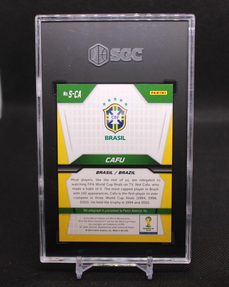 2014 Panini Prizm World Cup Signatures Cafu S-CA Auto Brazil Autograph ...