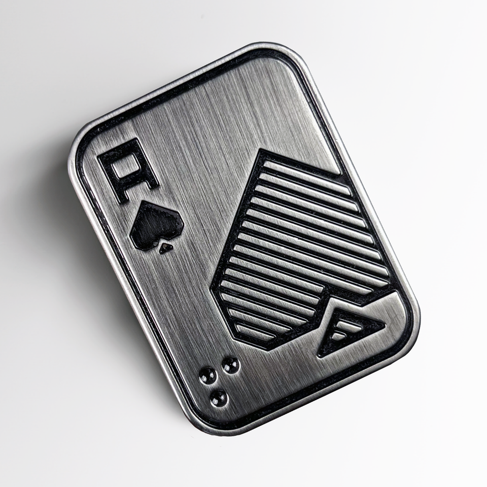 Metal Poker Fidget Slider Ace Magnetic Push Block EDC Fidget Toys ...