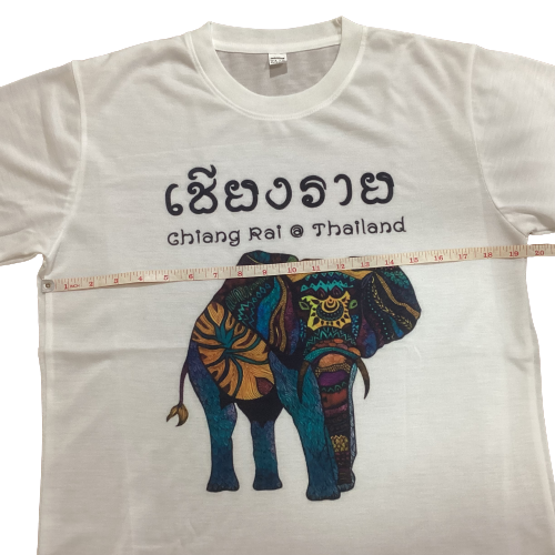T-Shirt Minimal Elephant Graphic Print Chiang Rai Thailand Souvenir ...