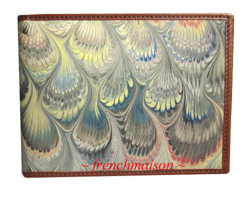 IL PAPIRO Italian HANDPAINTED HANDMADE Tuscan Bi-Fold Fine Leather ...