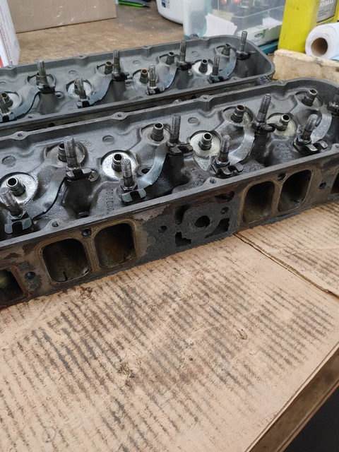 1968 Pair Chevrolet BBC Head 3919840 Chevy 427 Big Block Rectangle Port ...