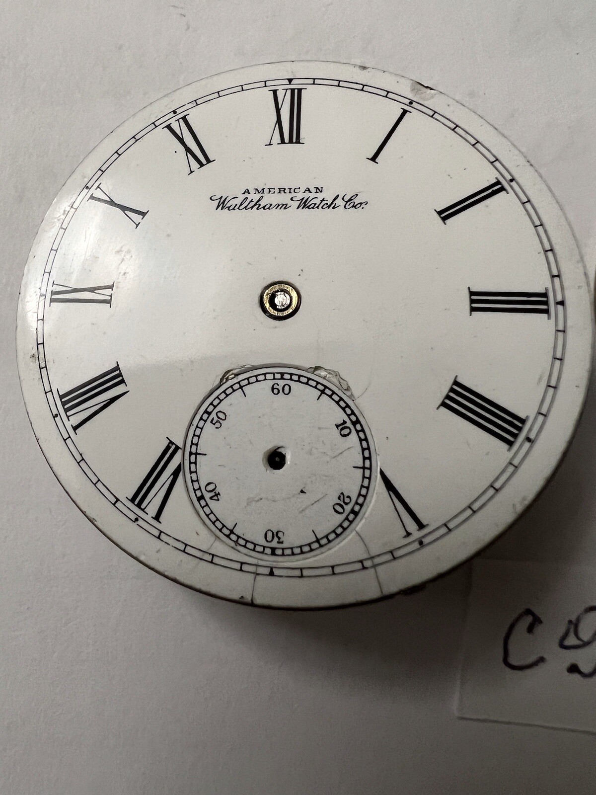 Lot Of 2 Antique Pocket Watch Movements With Porcelain Dials, Size 18 ...