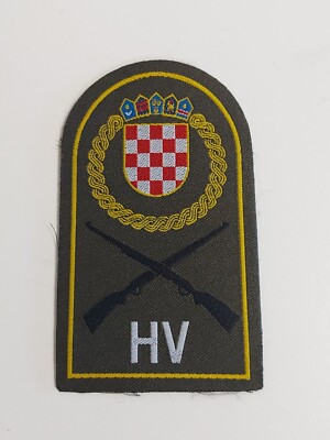 CROATIAN ARMED FORCES, Croatian army HV, SLEEVE PATCH, vintage military ...