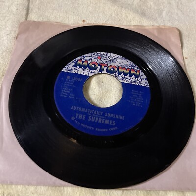 THE SUPREMES Automatically Sunshine MOTOWN 45 7" R&B SOUL Vinyl 1972 | eBay