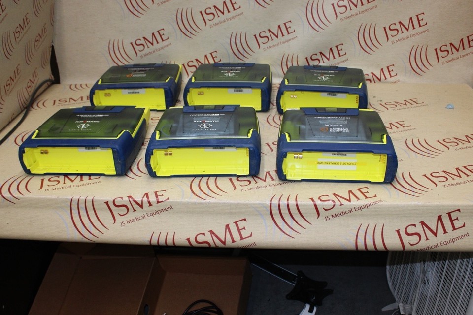 Lot of 6 Cardiac Science Powerheart AED G3 9390A-501 (No Batteries) | eBay
