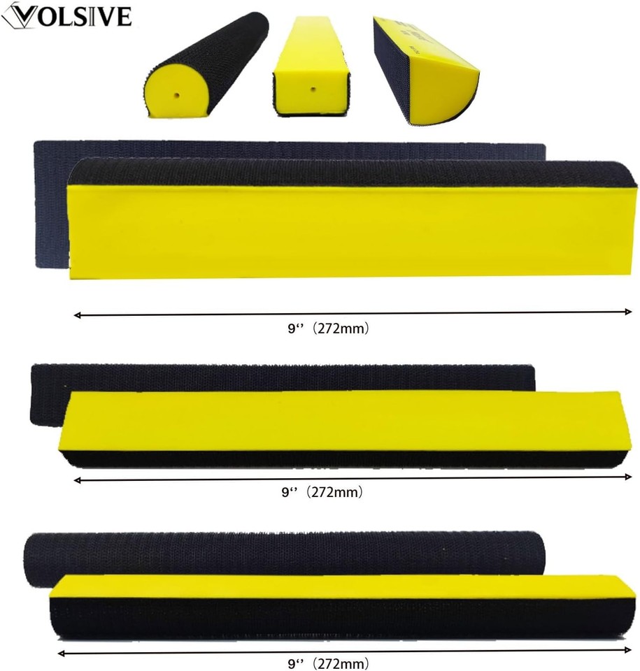 VOLSIVE 7pcs Hand Sanding Block Set, Yellow Set-Long Hook, | eBay