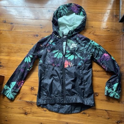 Nike Girls Windbreaker Tropical Print Size S | eBay Australia