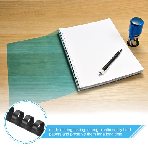 50 Pcs 22mm (7/8") Plastic Binding Combs 190 Sheet Capacity 21 Rings ...