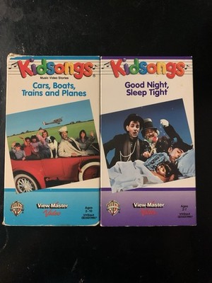 Kidsongs VHS Lot Cars, Boats, Trains And Planes & Goodnight Sleep Tight ...