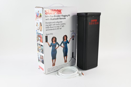 Sunpak Mini Box Bi-Color Vlogging Kit w/ Bluetooth Remote VGC-LED136 ...