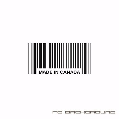 Made In Canada Bar Code Decal Sticker Racing Pair | eBay