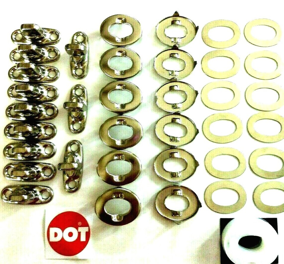 12 DOT Common Sense Twist Turn Button Fasteners - Double Stud 8MM SETS ...