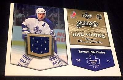 Bryan McCabe Wade Redden 2007-08 Upper Deck MVP One on One Dual Game ...