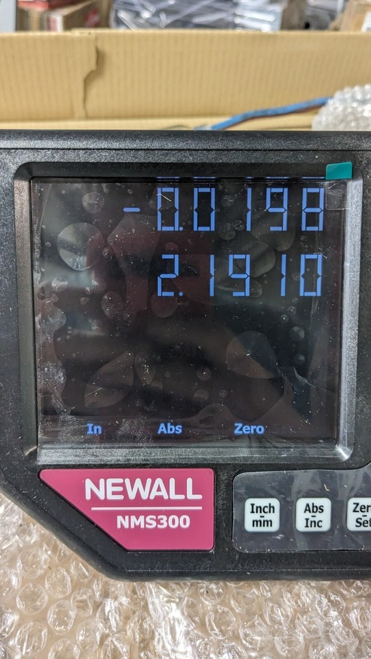 NEWALL Lathe DRO System 2 Axes Inductive Scale 14" X-Axis 60" Z-Axis ...