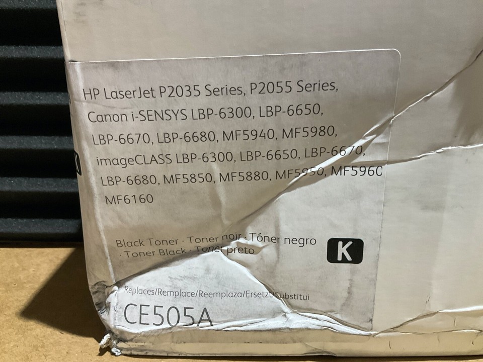 Xerox REPLACEMENT HP CE505A Black Toner Cartridge LaserJet P2000 ...