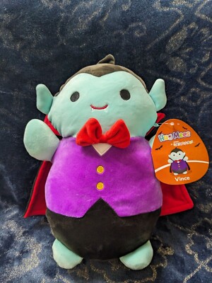 Squishmallows Vince the Vampire Dracula Hug Mees 10 Inch Halloween 2023 ...