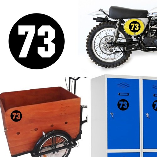 Number 73 Via, Sticker Vinyl | eBay