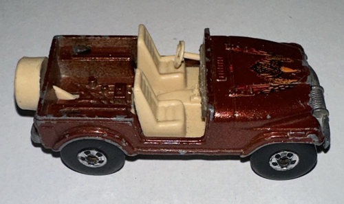 Vintage 1981 Mattel Hot Wheels Bronze / Brown Jeep CJ-7 w/ Eagle 1:64 ...