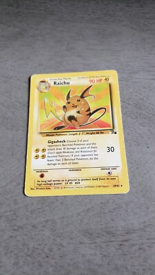 1st Edition Raichu Pokemon card 1995 96 98 vintage | eBay