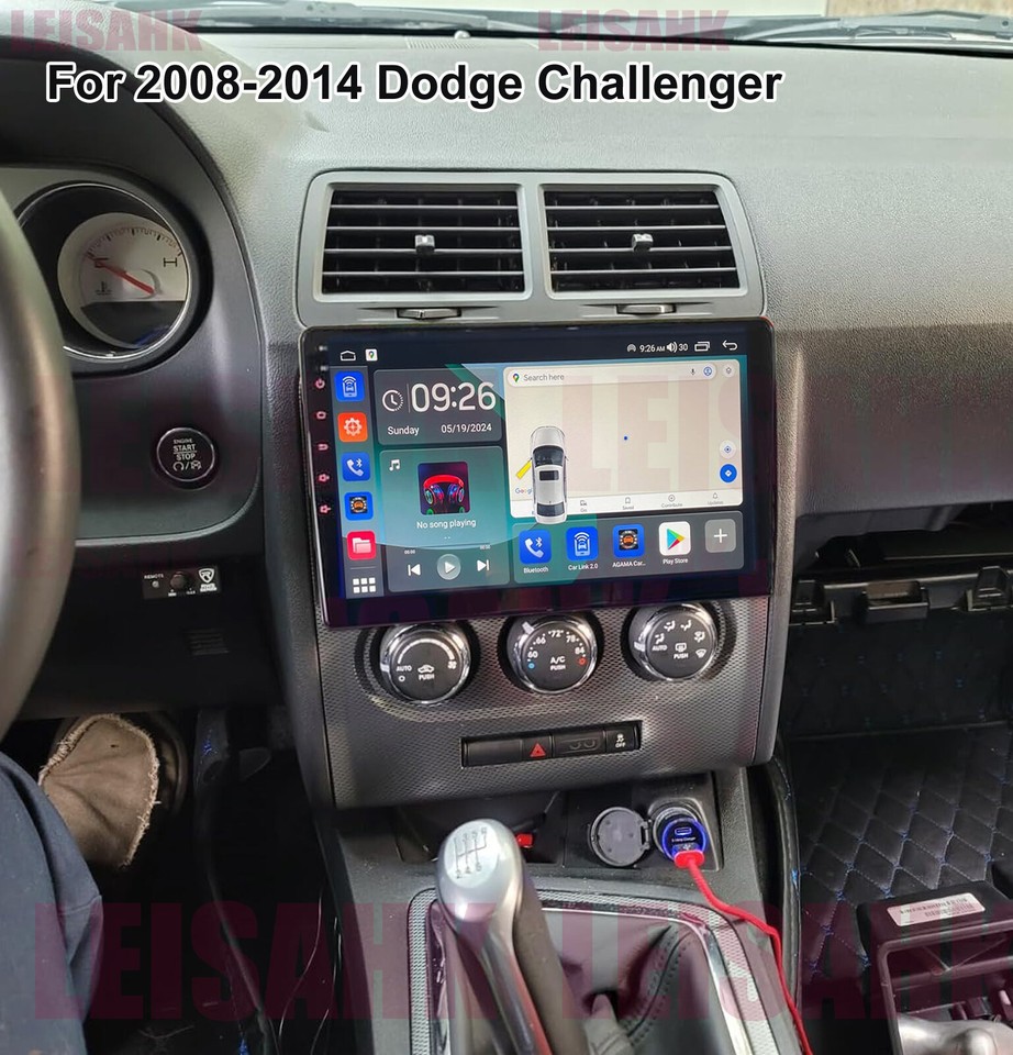 For Dodge Challenger 2008-2014 Wireless CarPlay Android Auto Car Radio ...