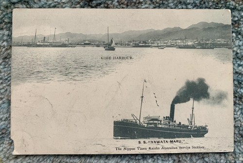 Vintage Postcard Yawata Maru NYK Line Japan Australia Service Before ...