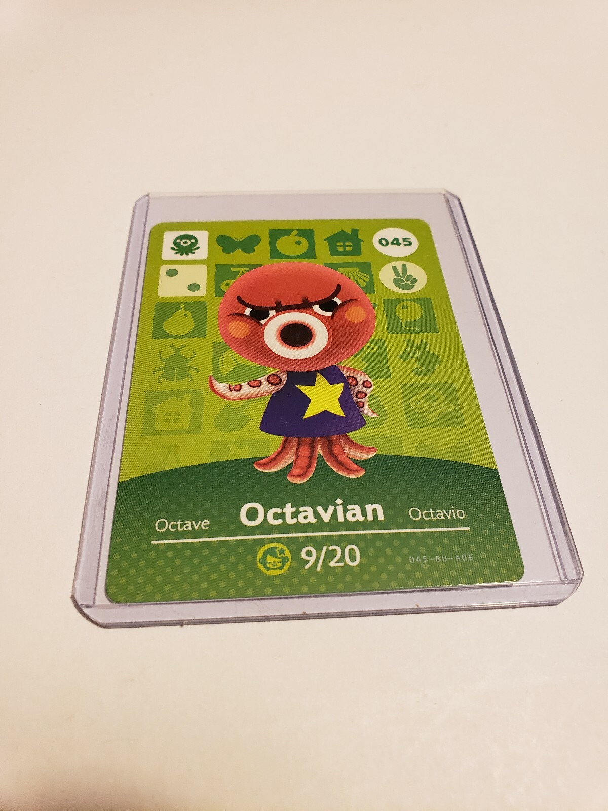 Octavian # 045 Animal Crossing Amiibo Card AUTHENTIC Series 1 NEW NEVER ...