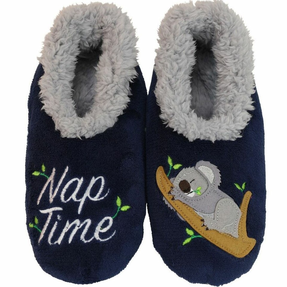 Slumbies Pairables TIE CHENILLE Style NonSlip Soft Slipper SLOTH BEE 50 ...