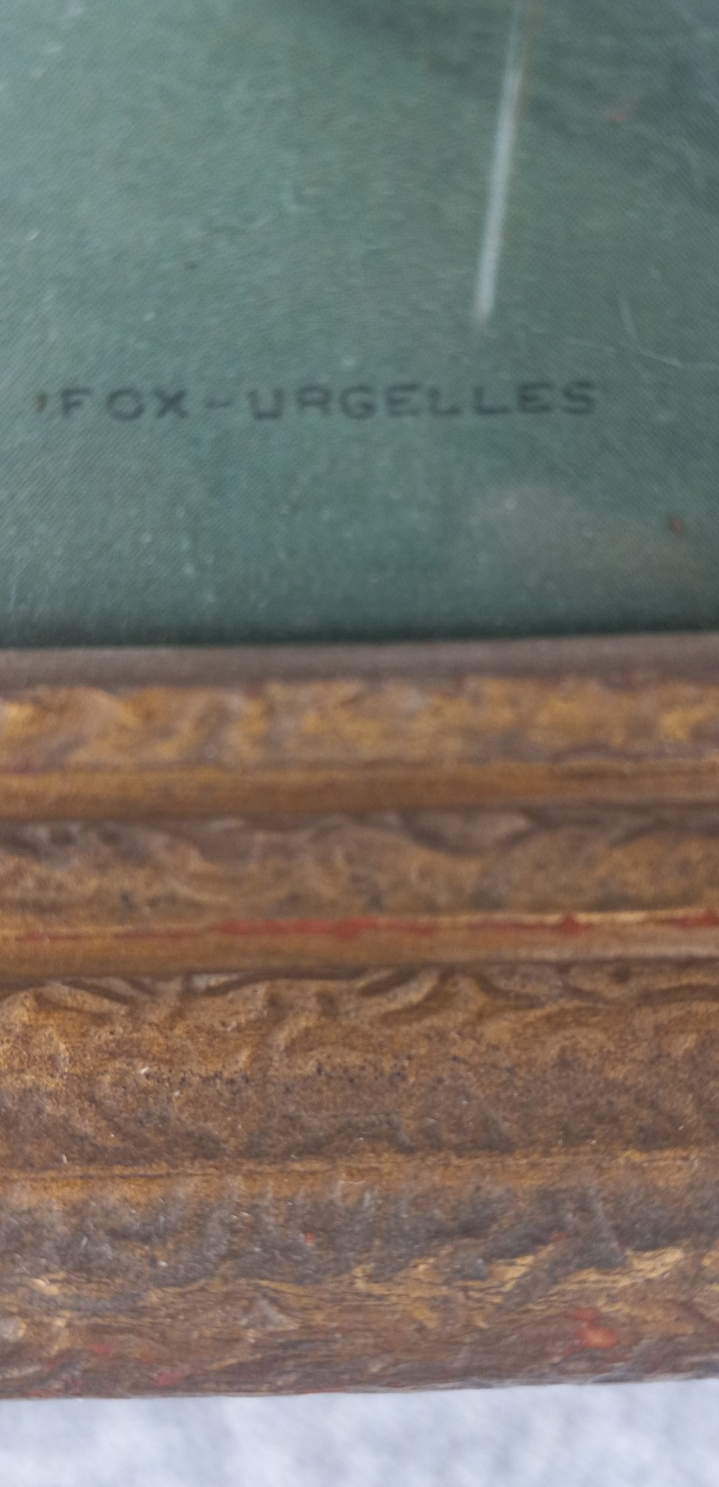 Rare R. Atkinson Fox Print. 18x30 Gold Framed. "Love's Paradise ...