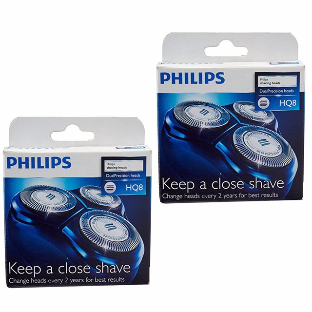 Philips Genuine Hq8 Dual Precision Cutter & Foil Shaver Head Pack of 6 ...